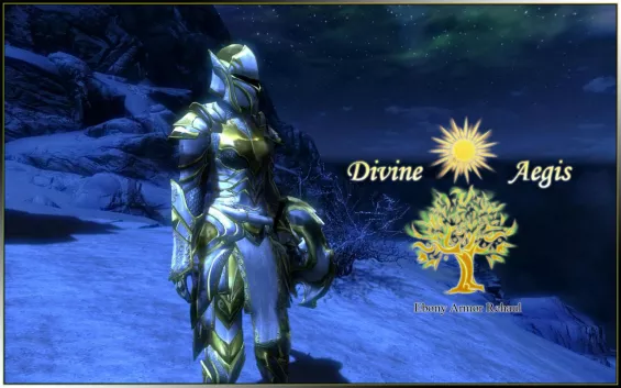 Divine Aegis HD - Paladin Style Ebony Armor Rehaul 鎧・アーマー - Skyrim Mod ...