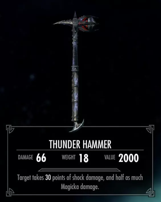 One Handed Warhammers 武器 - Skyrim Special Edition Mod データベース MOD紹介・まとめサイト
