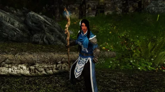 Blue Telvanni Mage Robes - BHUNP - CBBE - UUNP 鎧・アーマー - Skyrim Mod ...