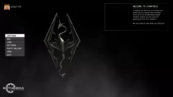 Skyrim Main Menu インターフェイス - Starfield Mod データベース MOD紹介・まとめサイト