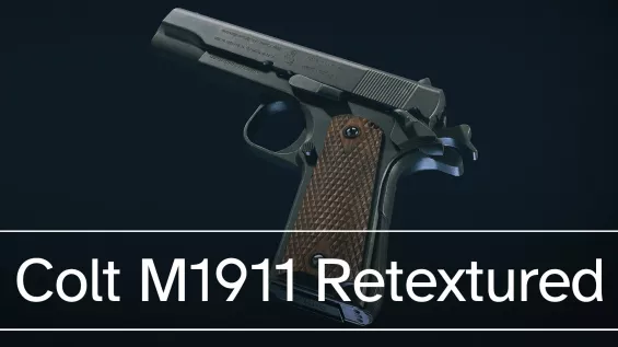 Colt 1911 Retextured 武器 - Starfield Mod データベース MOD紹介・まとめサイト